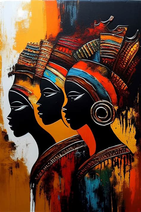African Woman African Tribal Art African Drawings African Art