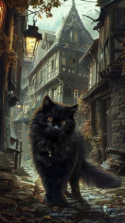 중세 유럽의 검은 고양이 마녀의 동반자에서 페스트 확산의 열쇠까지 Ai그림 역사고양이 Youtube