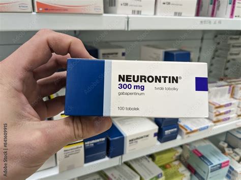 Prague Czech Republic June 17 2024 Neurontin Box Of Medication With Gabapentin Active Substance