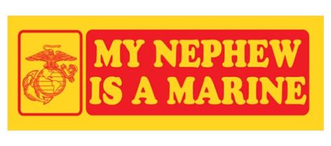 Mitchell Proffitt Sticker Nephew Is A Marine Bumper Sticker