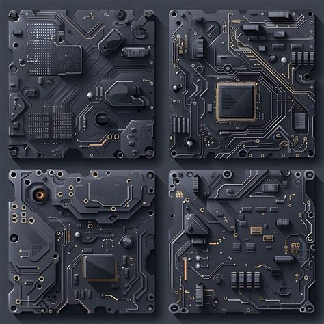 네온 패널 디자인과 사이버 크 아트 트렌드 세팅 디지털 자산이 기다리고 있습니다 프리미엄 사진