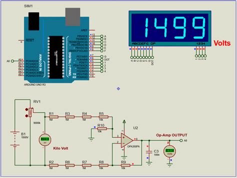 High Voltage DC Voltmeter With Arduino UNO And Op With Seven Segment Display Measure
