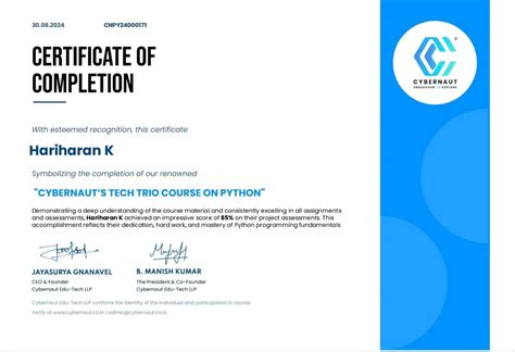 hariharan k on linkedin i completed an intensive python course at