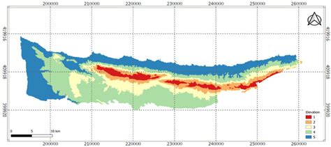Elevation Thematic Map Classification Download Scientific Diagram