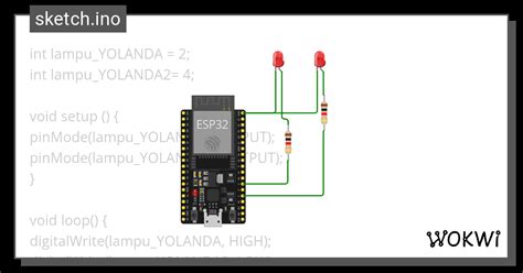 Flip Flop Yolanda Wokwi Esp32 Stm32 Arduino Simulator