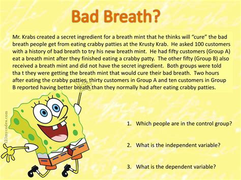 PPT Practicing Variables With Spongebob PowerPoint Presentation Free Download ID