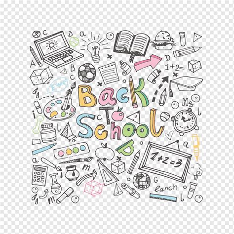 다시 학교로 학 용품 유클리드 일러스트 다시 학교로 자료 인포 그래픽 텍스트 포스터 Png Pngwing