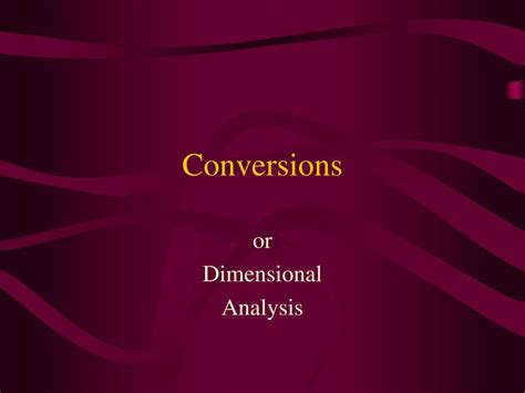 PPT Conversions PowerPoint Presentation Free Download ID 3414349