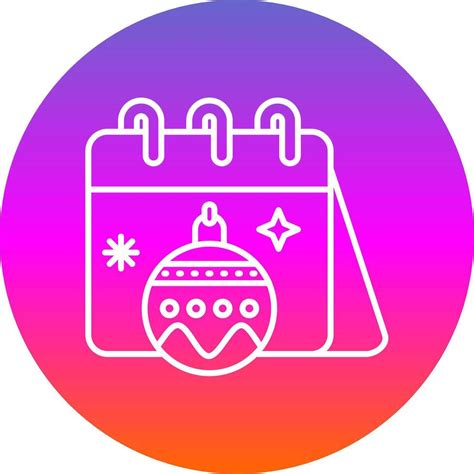 Calender Line Gradient Circle Icon 39181154 Vector Art At Vecteezy