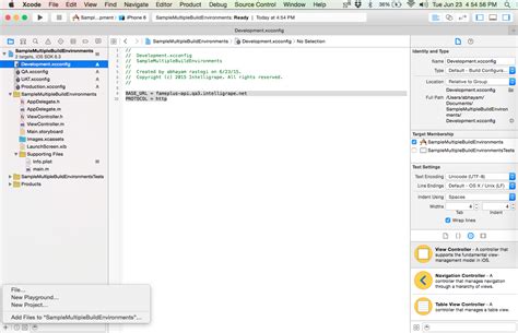 Working With Multiple Build Environments In Ios To The New Blog