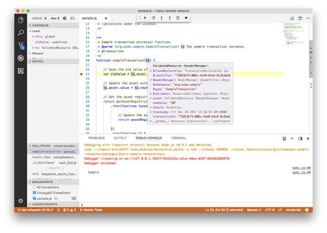 Debug Your Blockchain Business Network Using Hyperledger Composer By