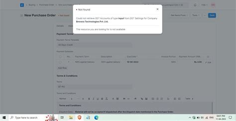 Issue While Creating Purchase Order And Purchase Receipt · Issue 34827 · Frappe Erpnext · Github