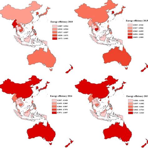 Spatial Distribution Pattern Of Gtfee In Rcep Members In Major Years