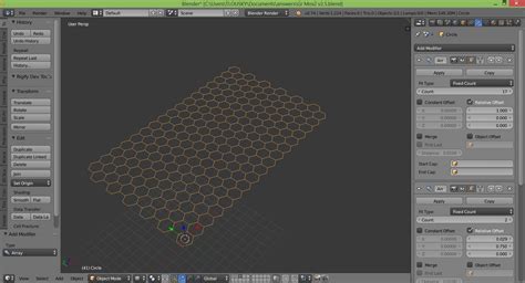 Modifiers Creating Hexagonal Grid Which Is A Manifold Blender Stack