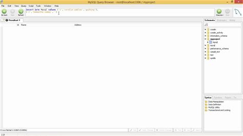 How To Use Mysql Browser And Its Syntaxes Youtube