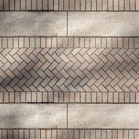 Seamless Paved Sidewalk