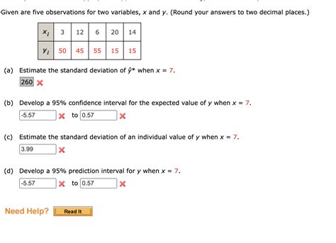 Solved Given Are Five Observations For Two Variables X And