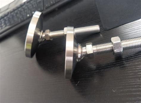 ขาฉิ่งสแตนเลส M12 M16 M20 ขาปรับเครื่องจักร ขาฉิ่งปรับมุม