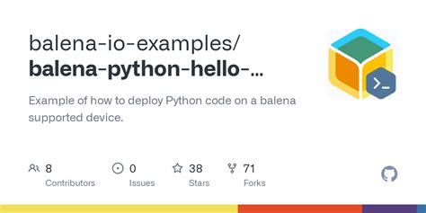 github balena io examples balena python hello world example of how