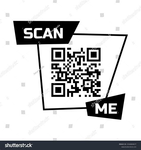 Scan Me Qr Code Icon Smartphone Stock Vector Royalty Free Shutterstock