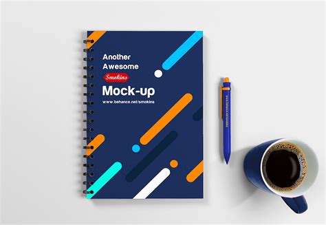 Free Notebook Mock Up