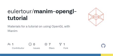 github eulertour manim opengl tutorial materials for a tutorial on