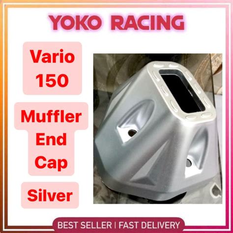 Honda Vario Vario Muffler End Cap Silver Exhaust Cover Cap Ekzos Exzos Silencer Silenser