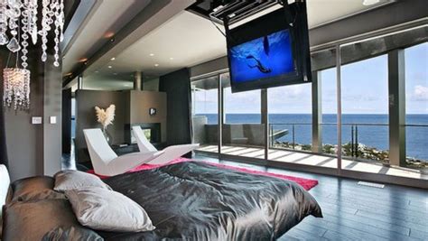 Awesome Drop Down Flat Screen Tv Dream Rooms Luxurious Bedrooms