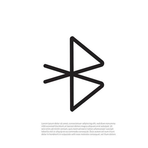 Premium Vector Bluetooth Icon Vector On White Background