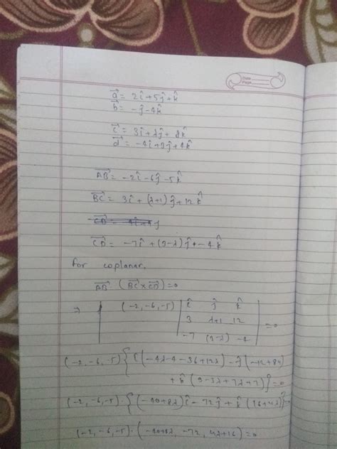 find the value of lambda if four points with position vectors 3vec i 6vec j 9vec k vec i