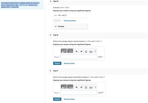 Solved The Angle Through Which A Rotating Wheel Has Turned Chegg