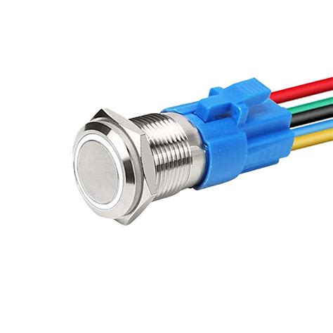 Buton Push 16mm Cu Retinere 220v Led Alb Vectro Electronics Buton Push 16mm Cu Retinere 220v Led Alb Vectro Electronics