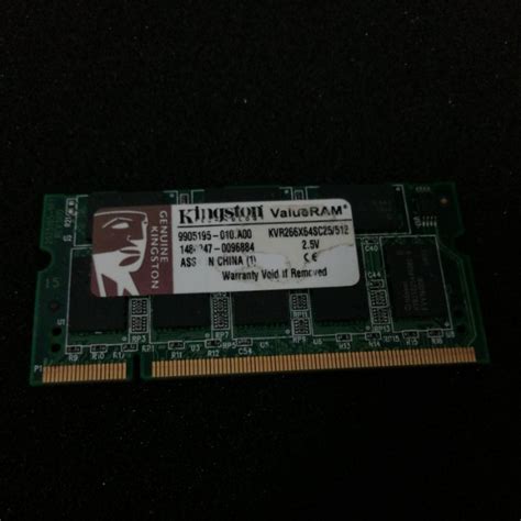 Kingston ValueRAM KVR266X64SC25/512, Computers & Tech, Parts ...