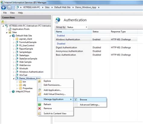 Windows Authentication In ASP NET