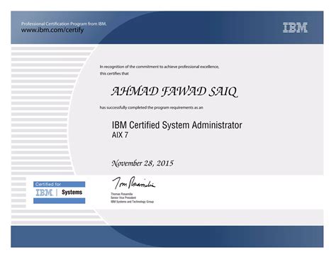 Ibm Certificate Ppt