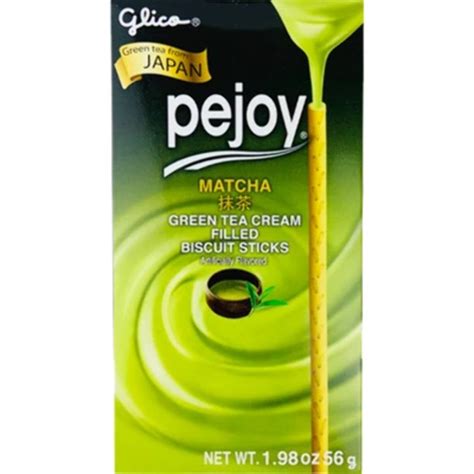 Glico Pocky Motcha Green Tea Filled Biscuit Snacks 198 Oz Box