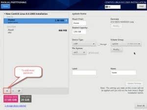 Step By Step Create Lvm During Installation Rhel Centos Golinuxcloud