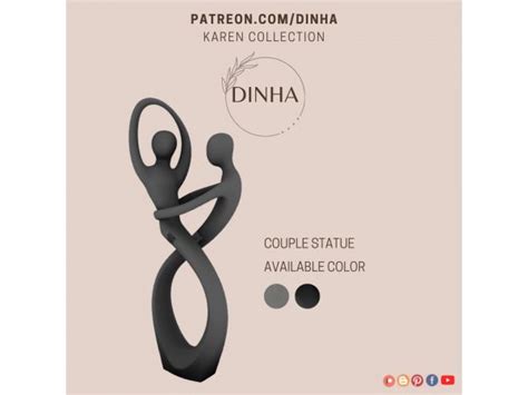 Karen Collection Couple Statue The Sims 4 Download