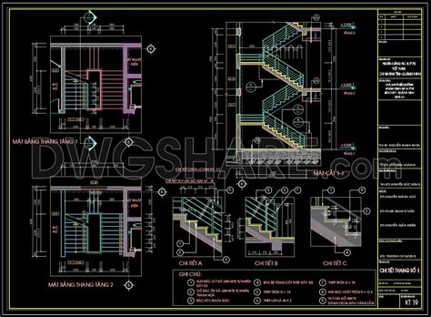 101 Detailed Drawings Of Stairs In Autocad File