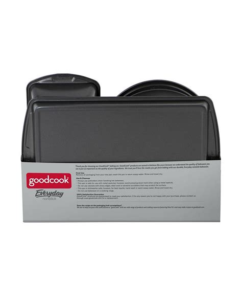 Good Cook Everyday Nonstick Steel 5 Piece Bakeware Set Macys