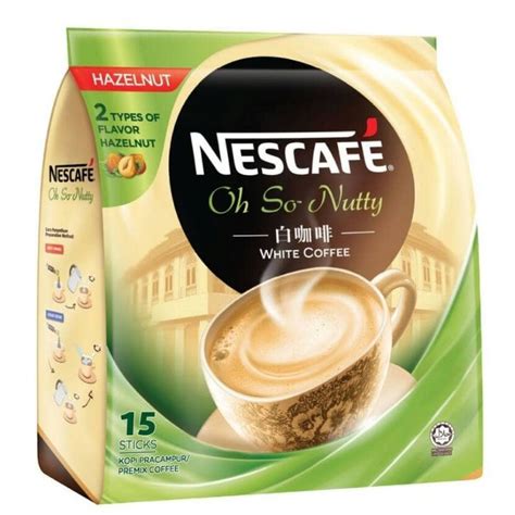 Jual Nescafe Oh So Nutty White Coffee Hazelnut 15s X 36g Shopee Indonesia