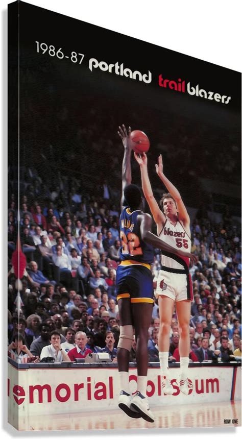 1986 Portland Trailblazers Art By Row One Brand Wall Art