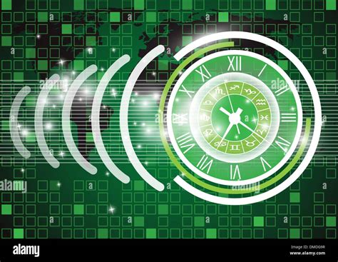 Abstract Clock Vector Background Eps Stock Vector Image Art Alamy