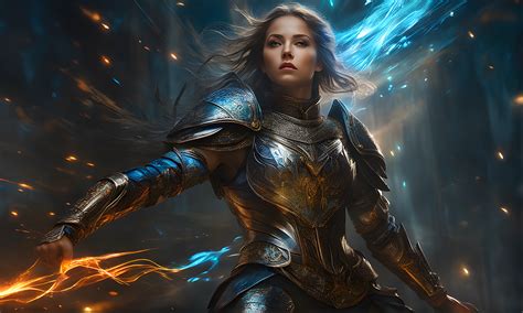 Download Ai Generated Woman Warrior Royalty Free Stock Illustration