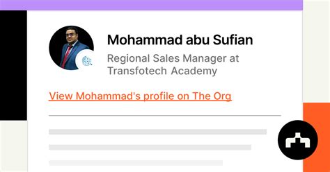 Mohammad Abu Sufian Regional Sales Manager At Transfotech Academy The Org