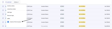 Bulk Send Invoices For Shopify Orders To Your Customers Invoice Falcon