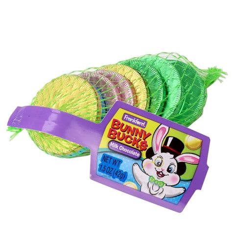 Frankford Bunny Bucks 15oz Easter Milk Chocolate Coins In Decorative