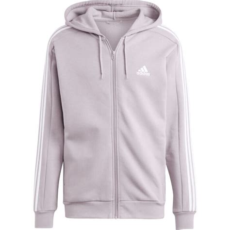 Adidas Essentials Fleece 3 Stripes Full Zip Hoodie Férfi Pulóver