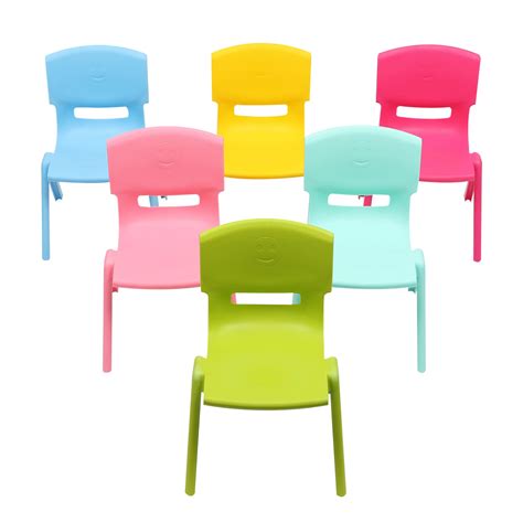 4 Pack Plastic Stackable Prekschool Chairs With 105