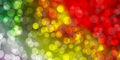 Light Multicolor Vector Layout With Circle Shapes Abstract Colorful Disks On Simple Gradient